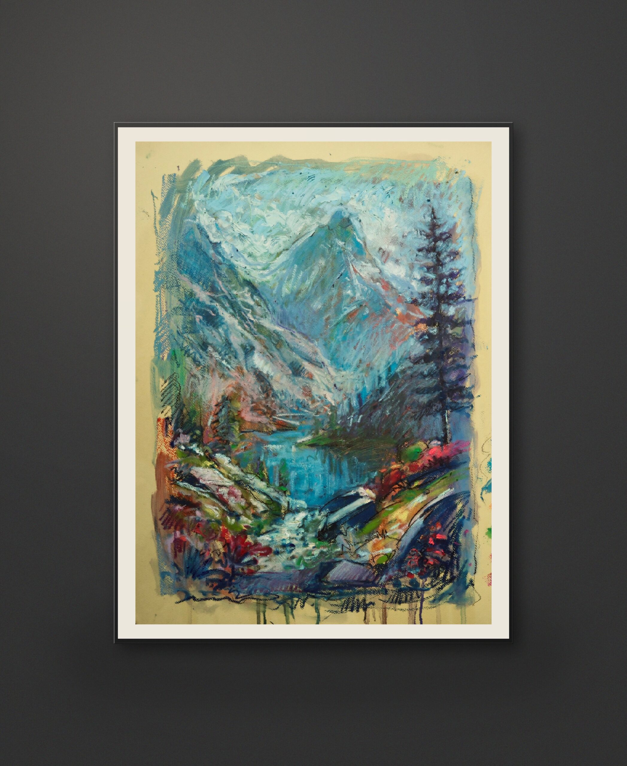 Landscape 14 – Mountain Lake with Alpine Peaks - Mourad Darwish